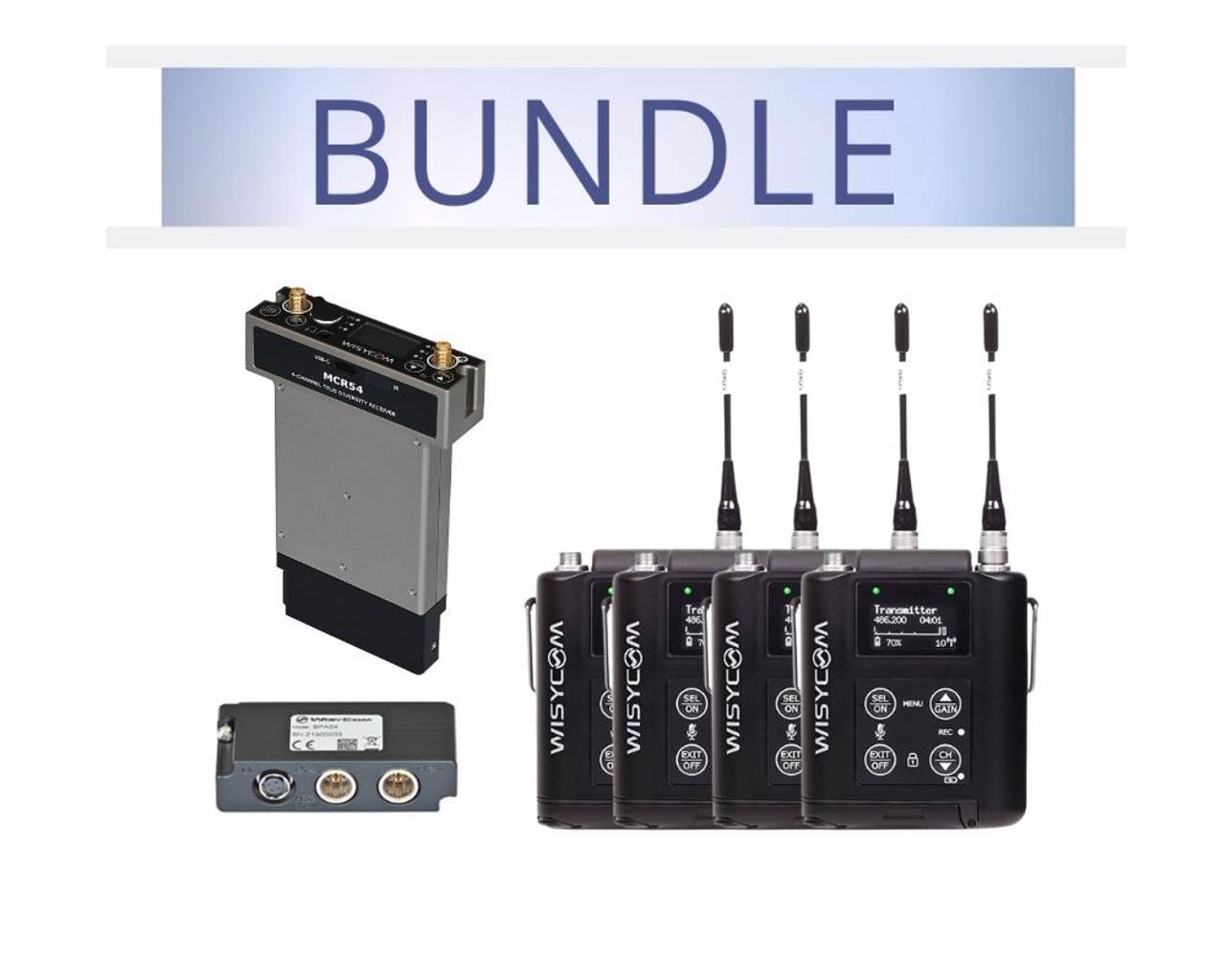 Wisycom MCR54 Rx and MTP60 (x4) Tx kit | Soundkit - Soundkit